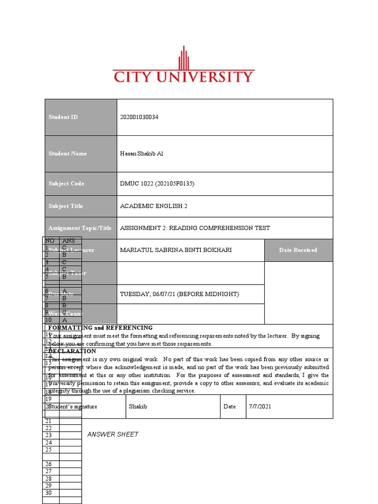 Academic English Assignment Guide | PDF | Sharks | Starbucks