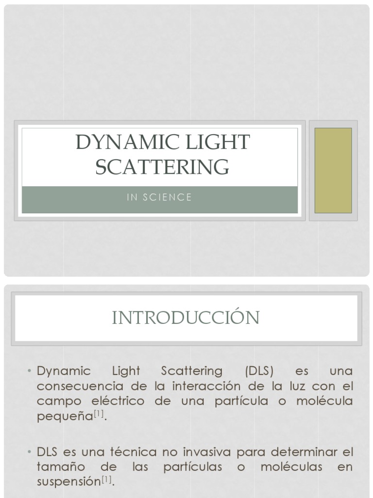 Dynamic Light Scattering-1 | PDF