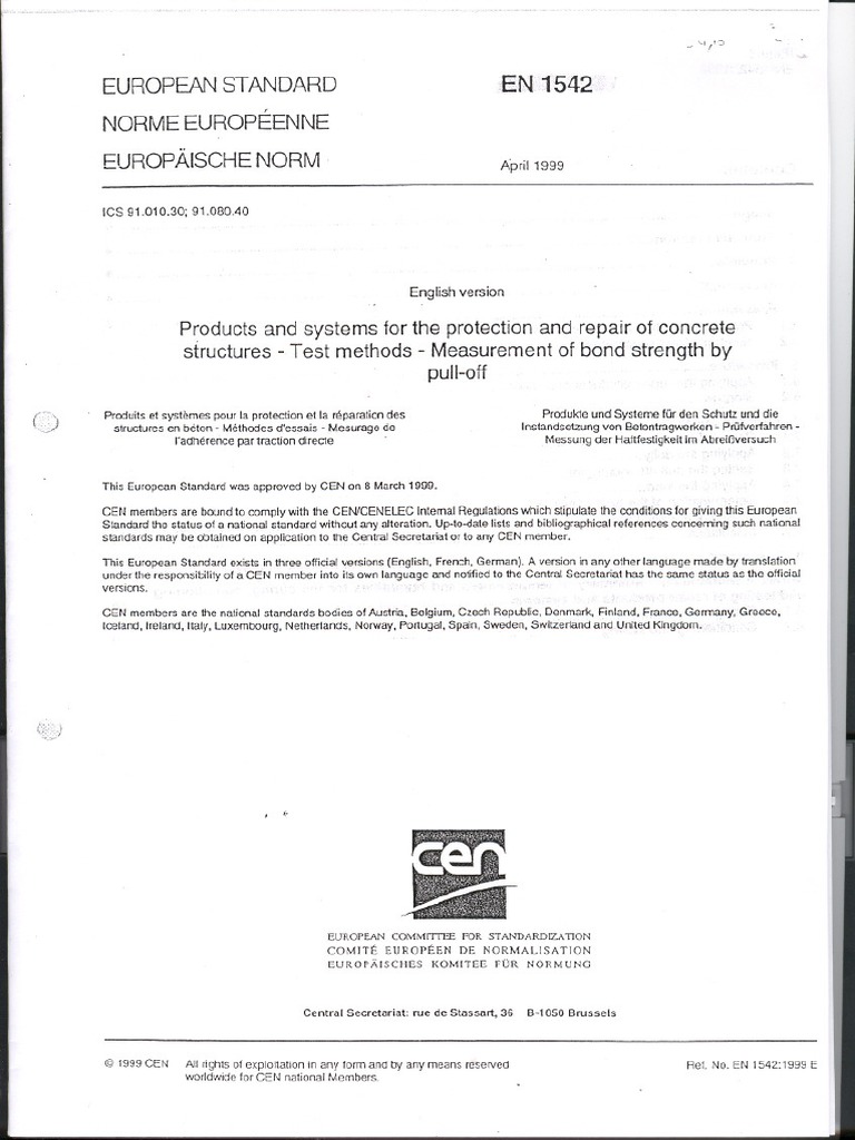 1542 EN 1999 en | PDF