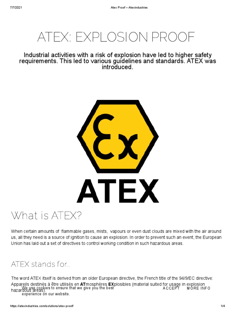 Atex Proof - Atexindustries | PDF | Prevention | Labor Relations