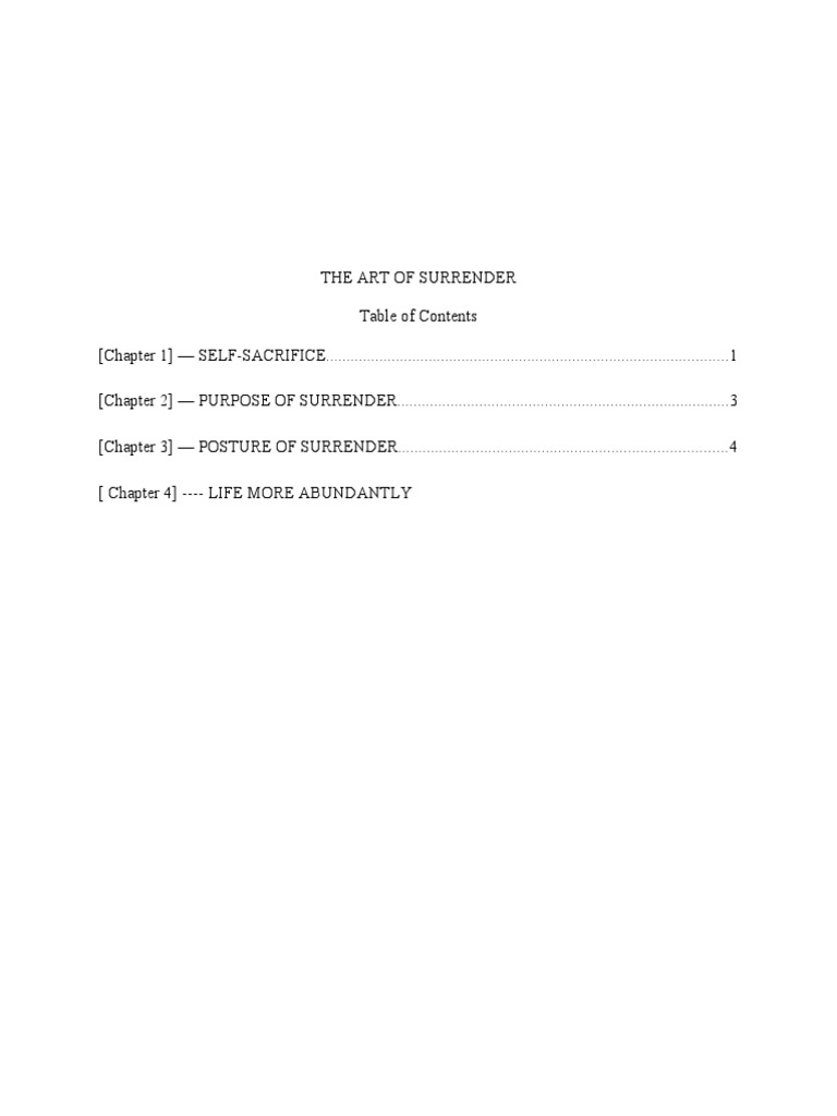 The Art of Surrender | PDF | Humility | Prayer