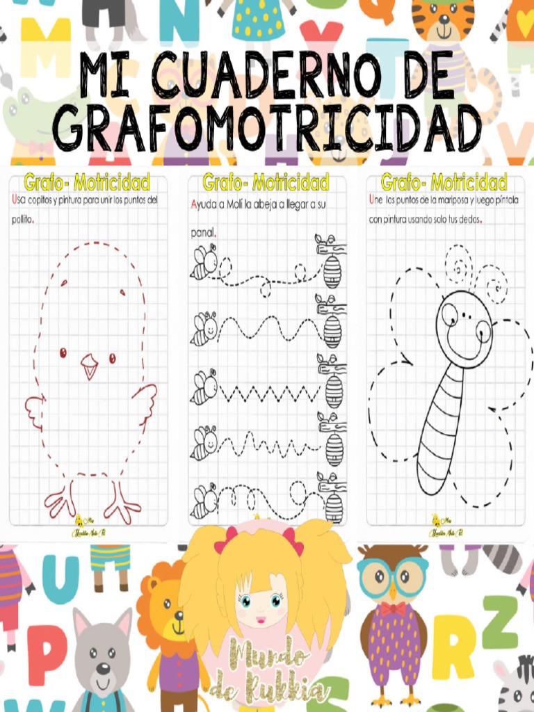 Mi Cuaderno de Grafomotricidad Recopilado Por Mundo de Rukkia | PDF