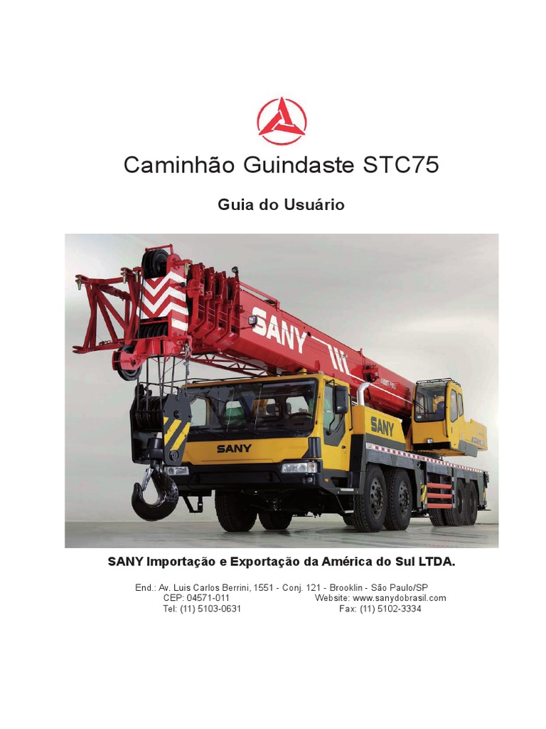 Guia Do Usuário - STC75 | PDF | Motores | Guindaste (máquina)