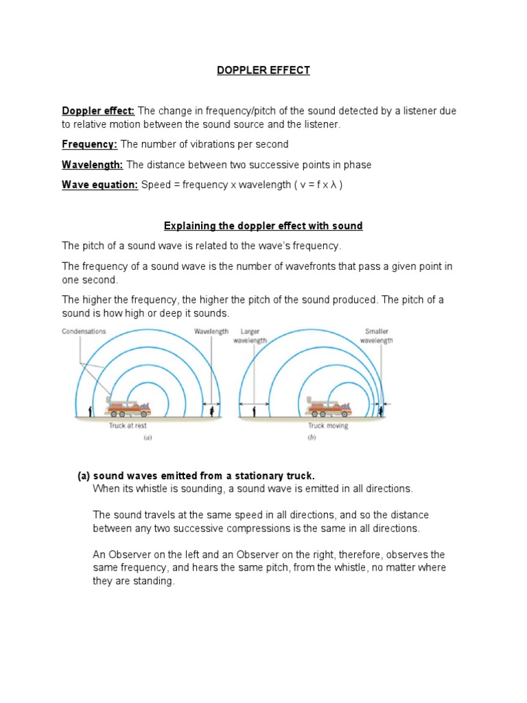 Doppler Effect | PDF | Doppler Effect | Waves