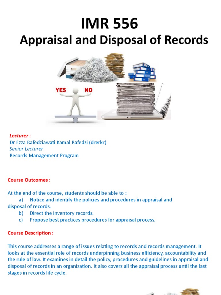 Week 1 | PDF | Records Management | Policy