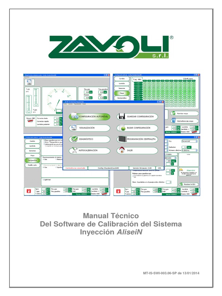 Manual Técnico Del Software de Calibración Del Sistema Inyección AliseiN | Descargar gratis PDF ...