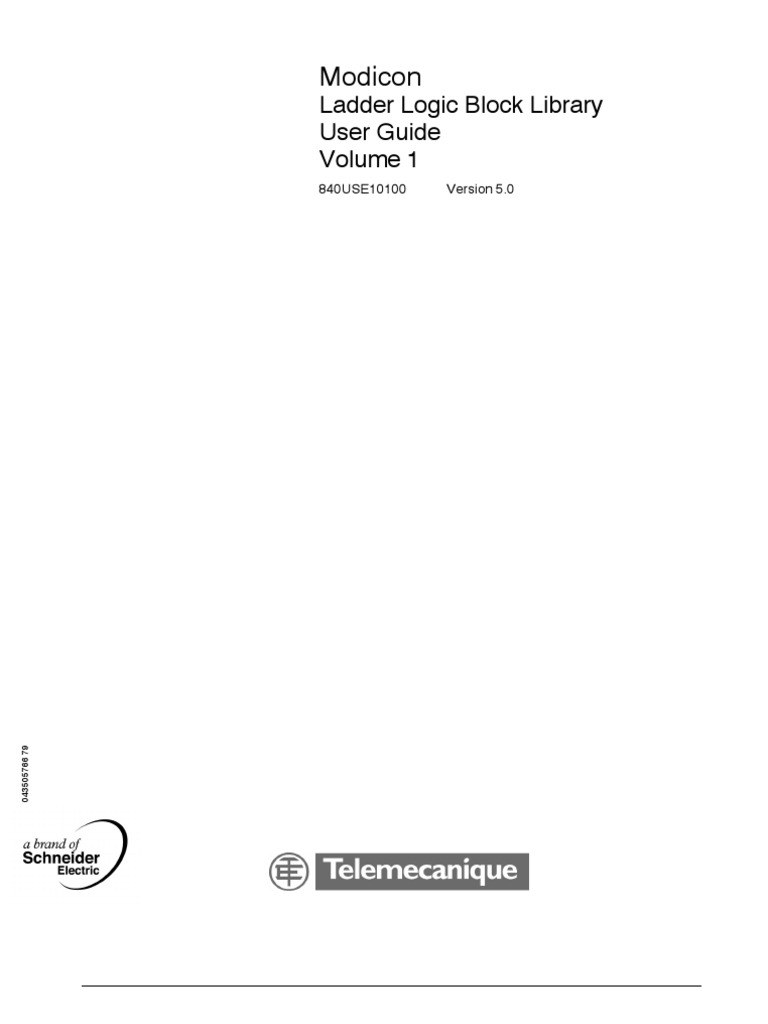 Modicon: Ladder Logic Block Library User Guide | PDF | Trigonometric Functions | Binary Coded ...