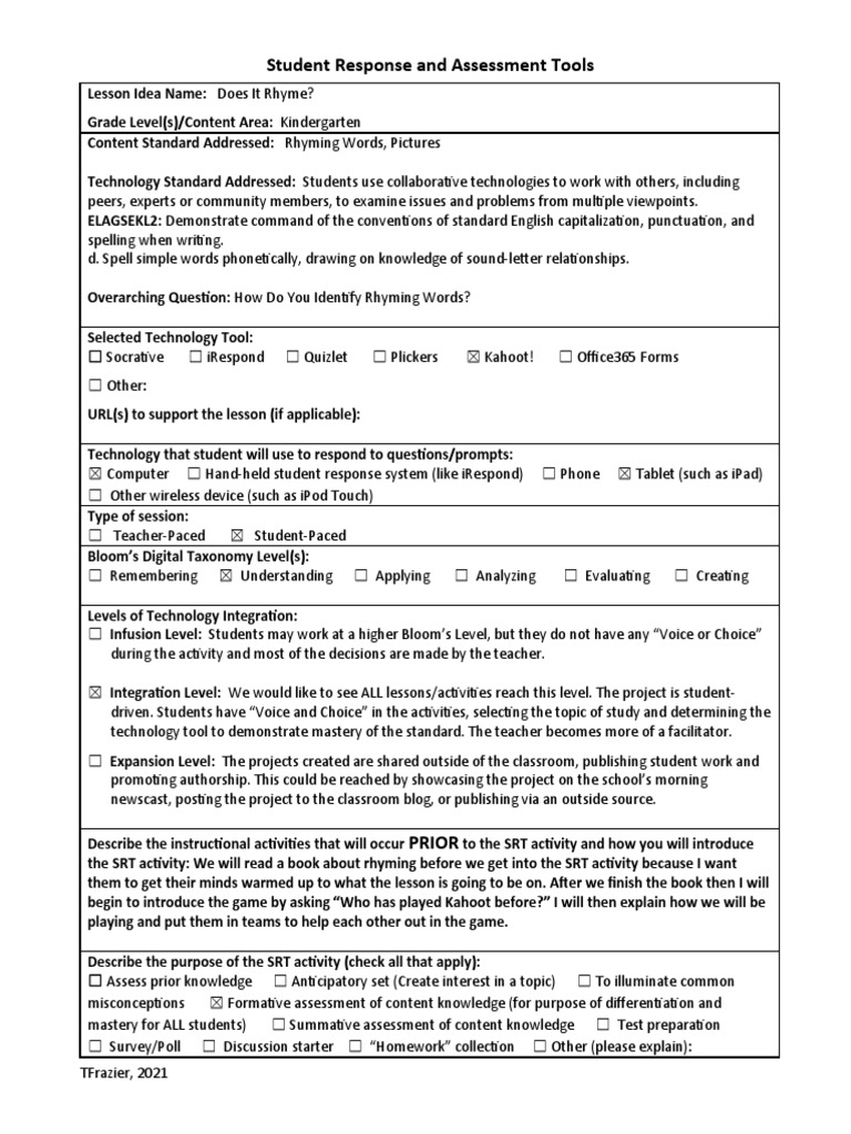 Kahoot Lesson Plan | PDF