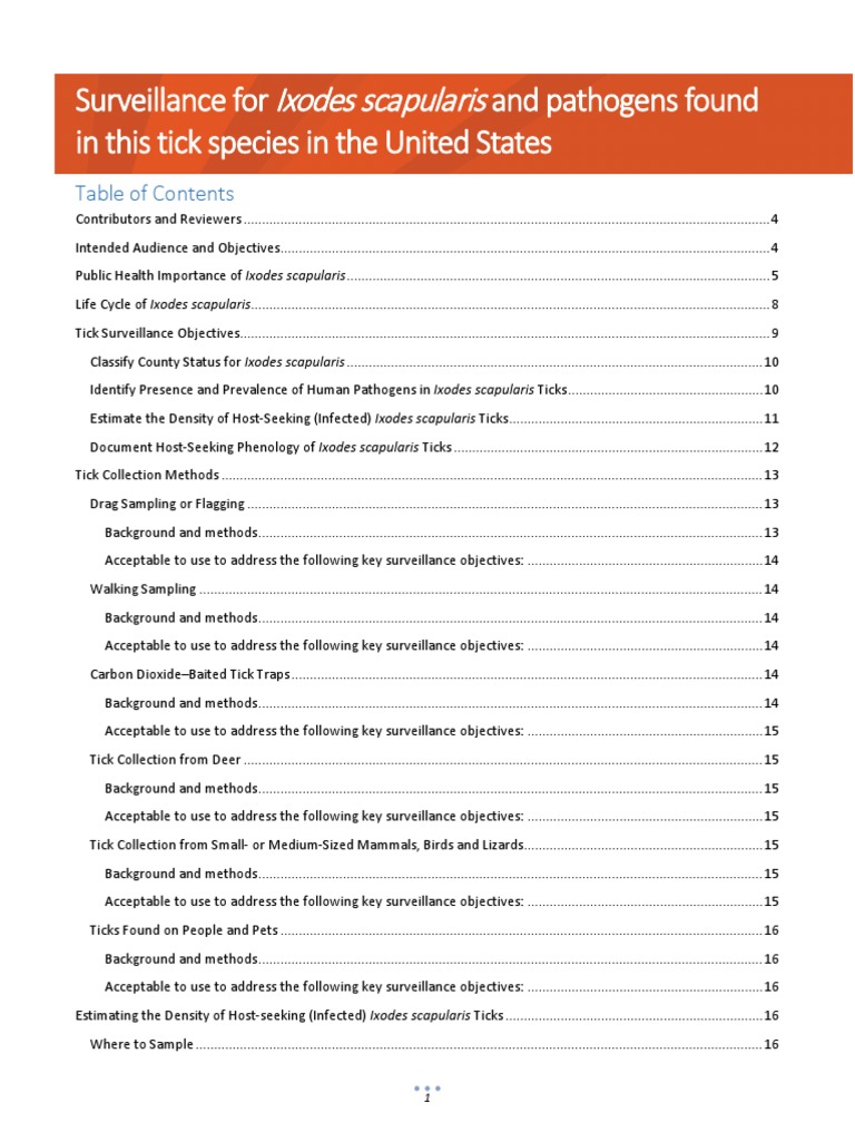 TickSurveillance CDC Guidelines | PDF | Lyme Disease | Confidence Interval