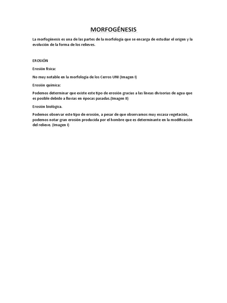 MORFOGÉNESIS | PDF | Estrato | Roca (geología)