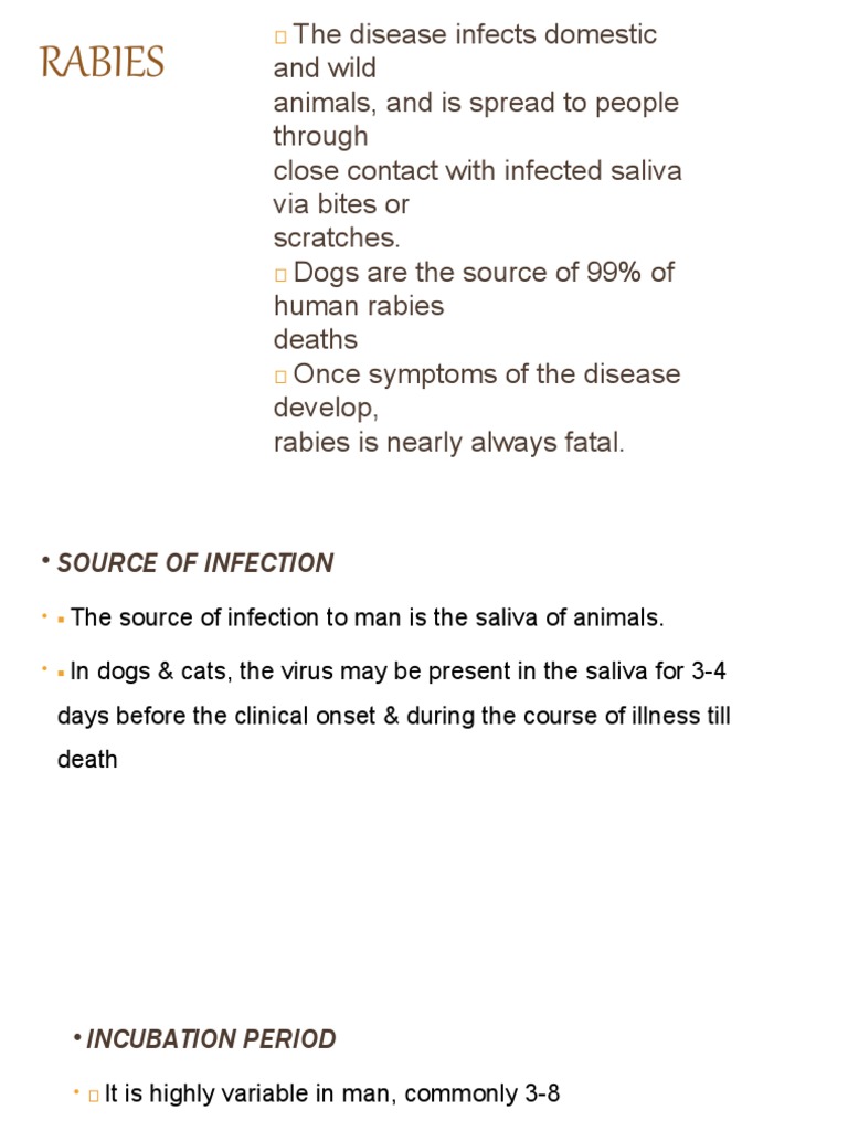 Rabies Lecture | PDF | Rabies | Medical Specialties