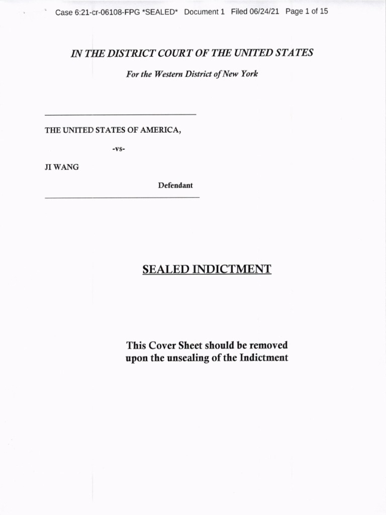 Wang Indictment | PDF | Optical Fiber | Darpa