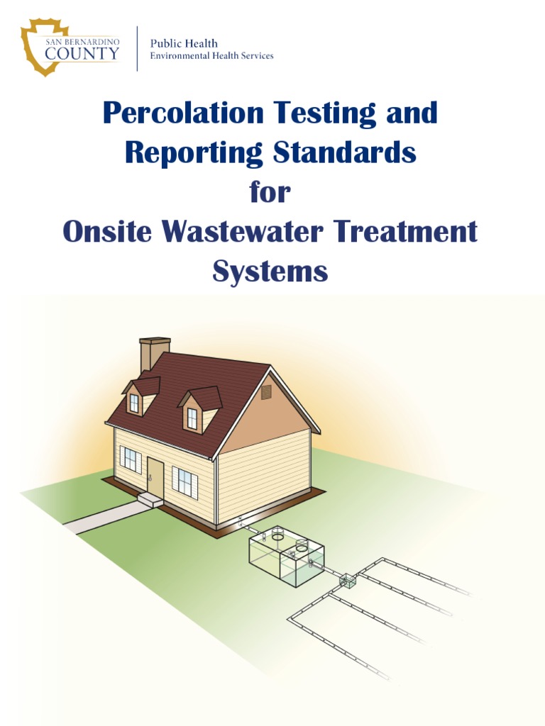 Percolation Testing Standards for OWTS | PDF | Septic Tank | Sewage ...