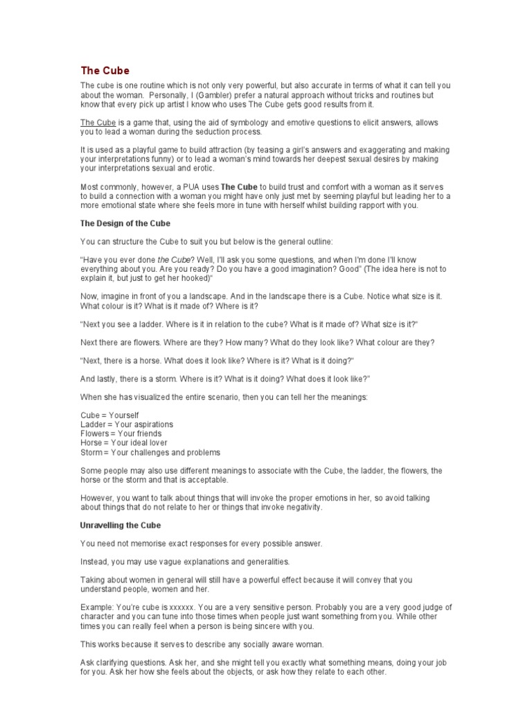 The Cube | PDF | Social Psychology | Emergence