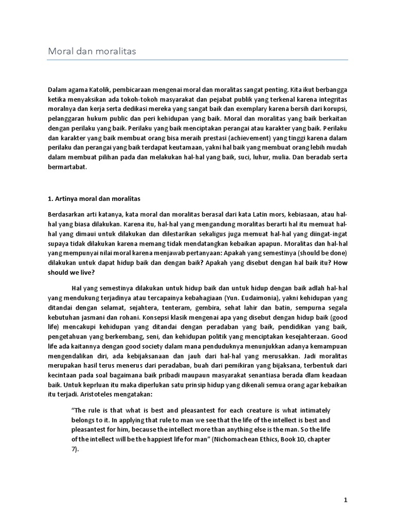 Moral Dan Moralitas Pdf