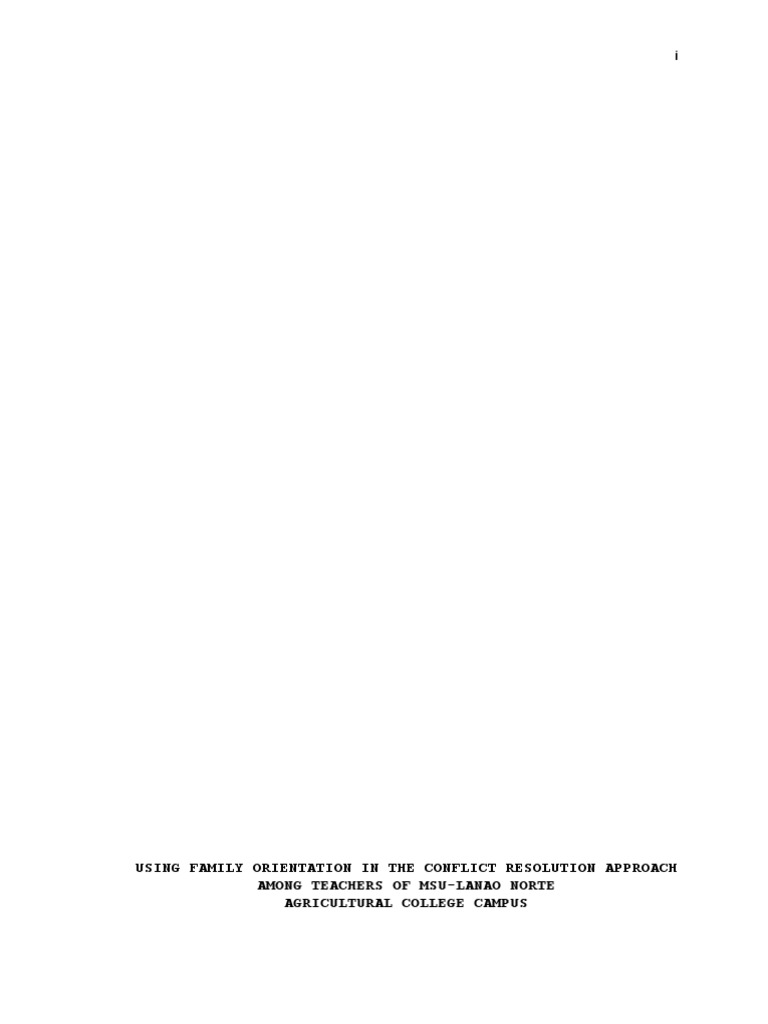 Preliminary Pages in Dissertation | PDF | Conflict Resolution | Science