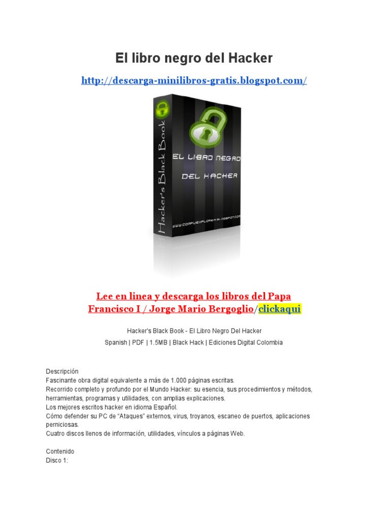 Toaz - Info El Libro Negro Del Hacker Lee en Linea y Descarga Los ...