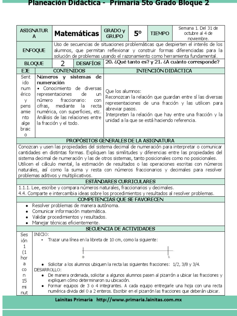 Plan 5to Grado - Bloque 2 Matemáticas (2016-2017) | PDF | Triángulo | Algoritmos