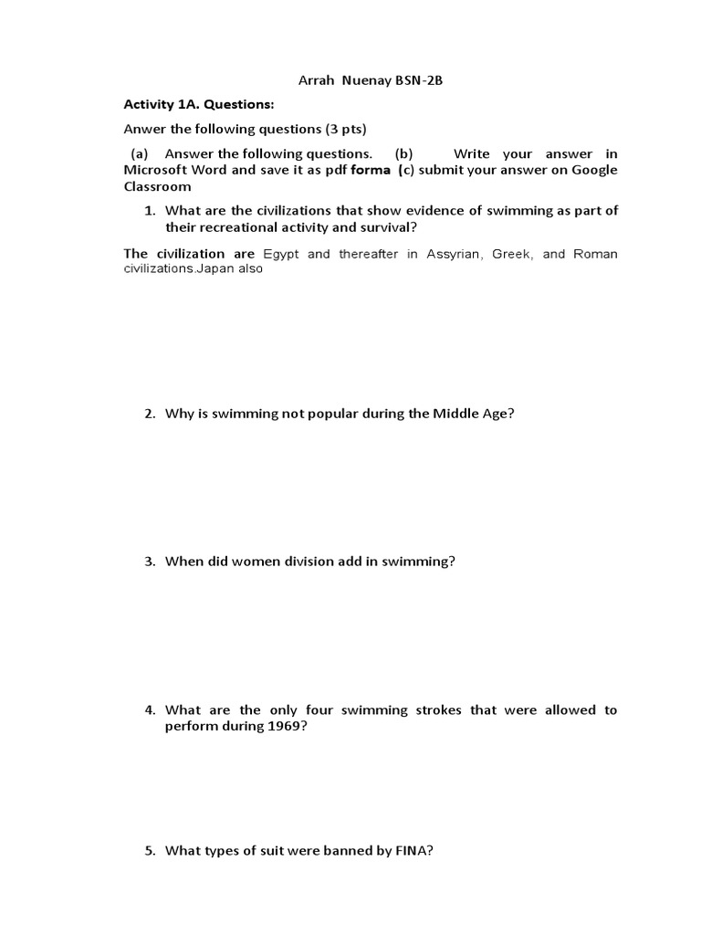 Activity 1A. Questions:: Egypt and Thereafter in Assyrian, Greek, and ...