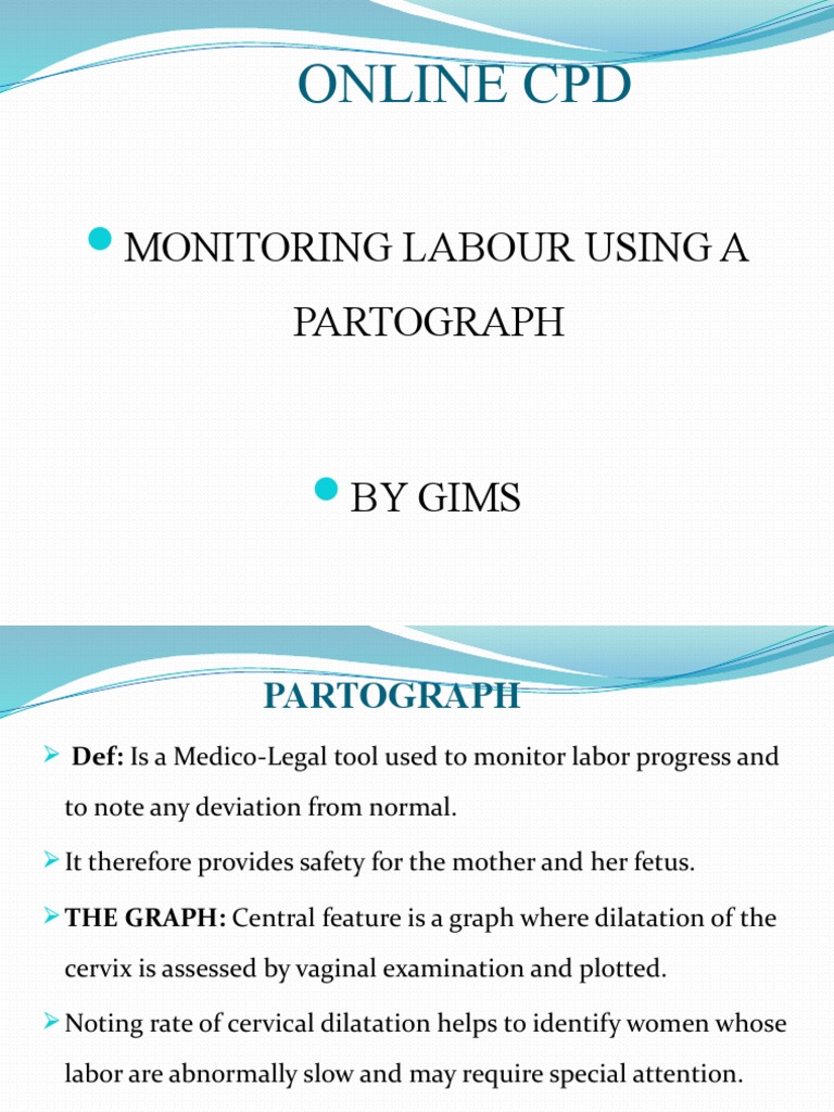 Online CPD: Monitoring Labour Using A Partograph | PDF | Childbirth ...