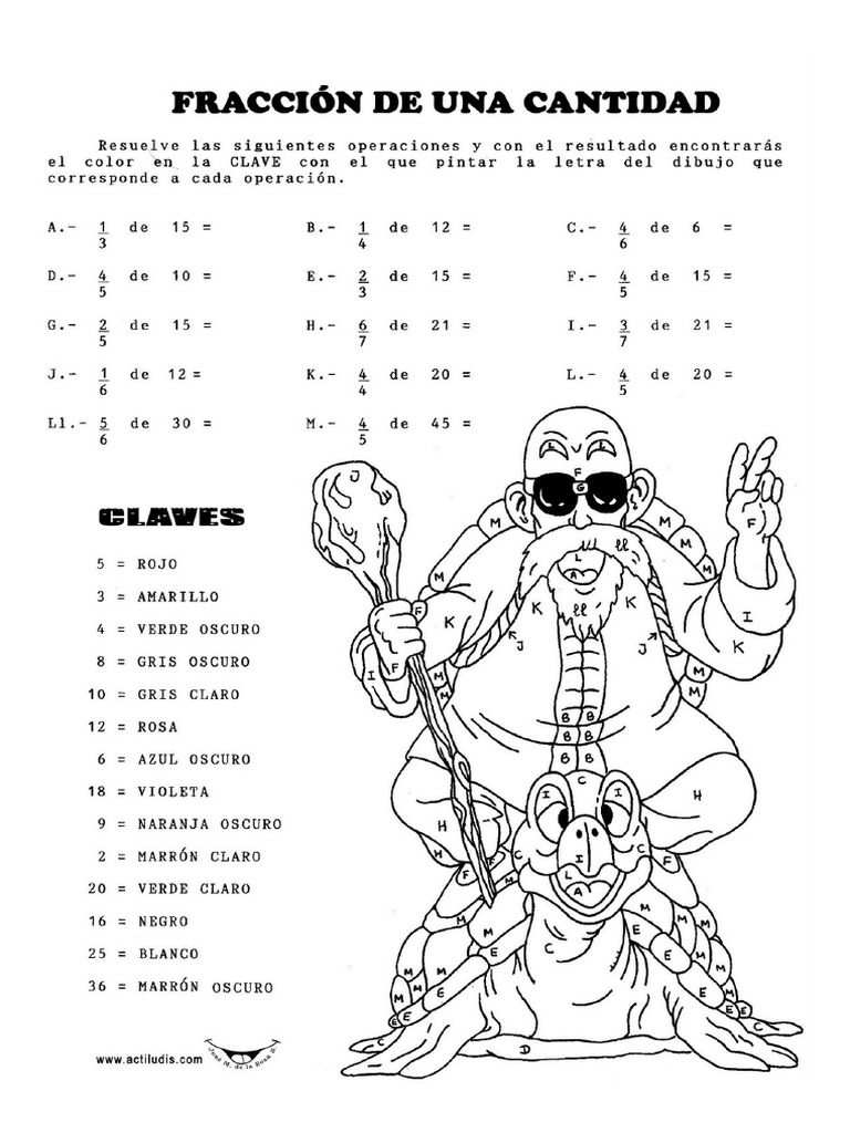 Ejercicios FRACCION DE UNA CANTIDAD 6° DE PRIMARIA | PDF
