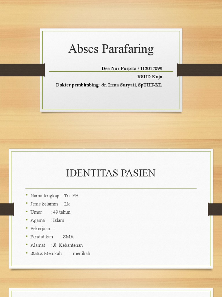 Abses Parafaring | PDF