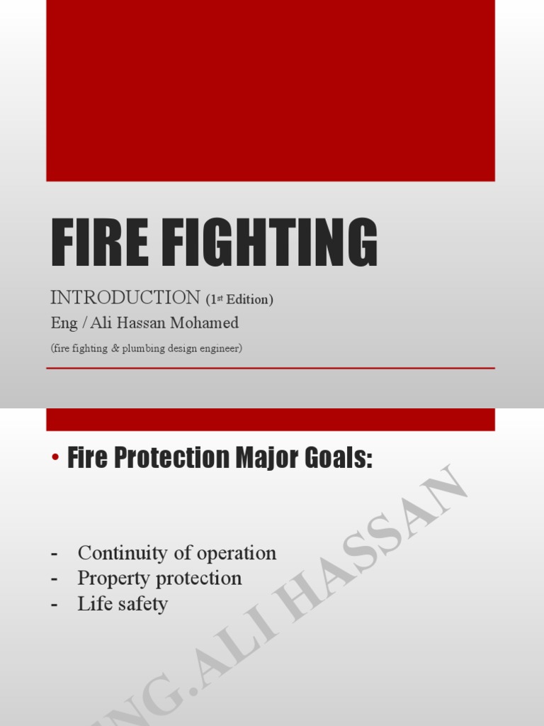 Fire Fighting Techniques and Principles | PDF | Fire Sprinkler System ...