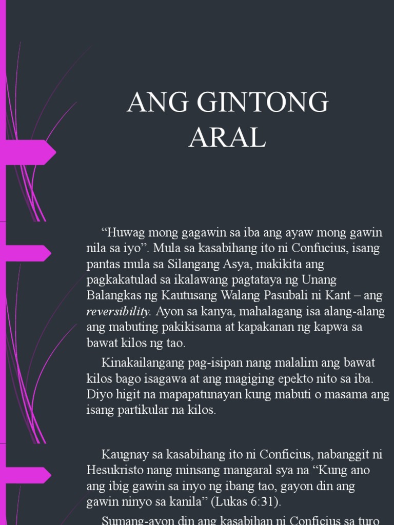Gintong Aral | PDF