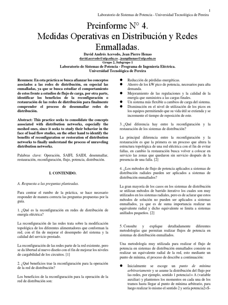 Preinforme 4 | PDF | Science | Ciencia (general)