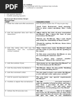 Table Reservation Script | PDF