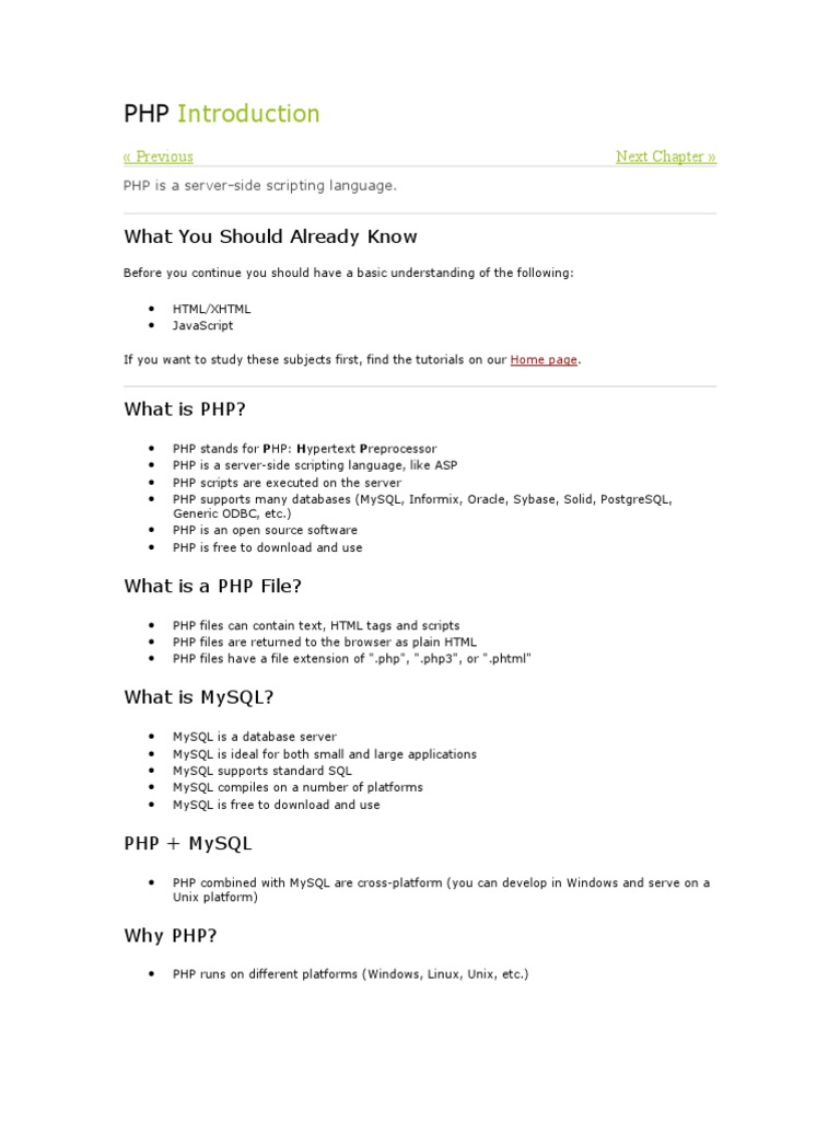 PHP Introduction | PDF | Php | Http Cookie