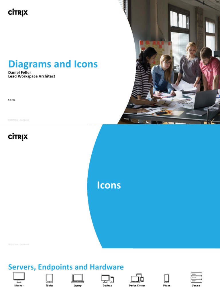 Citrix Workspace - Diagrams and Icons | PDF | Citrix Systems | Desktop Virtualization