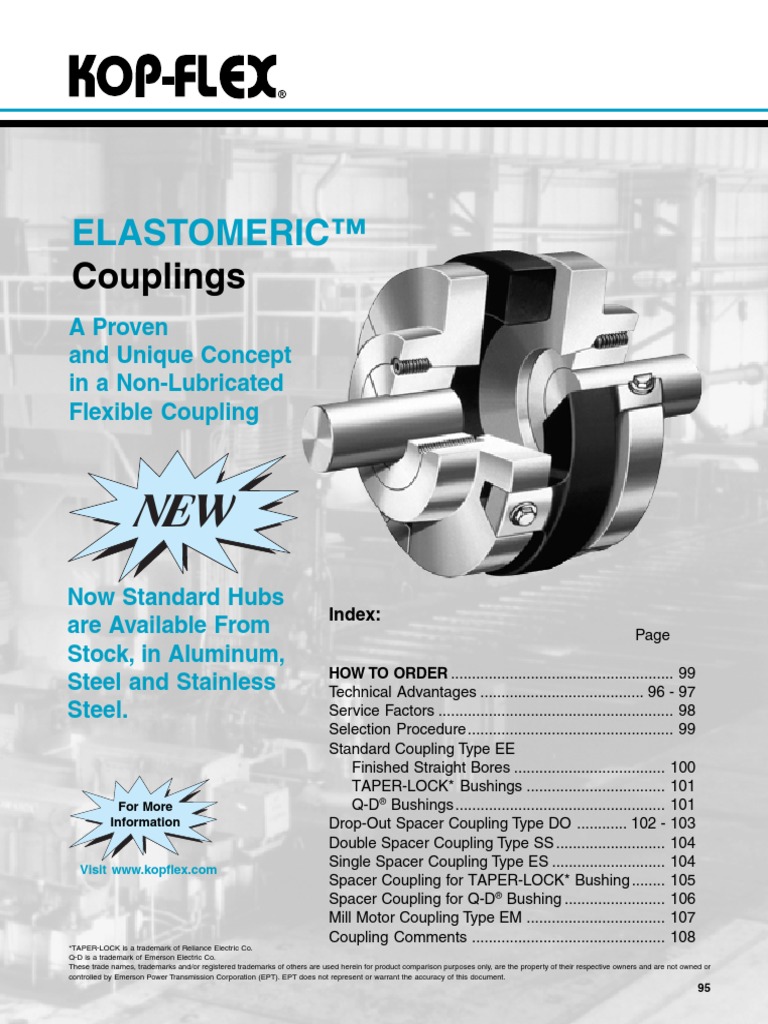 Acoples Kop-Flex Serie Elastomerica | PDF | Mechanical Engineering ...