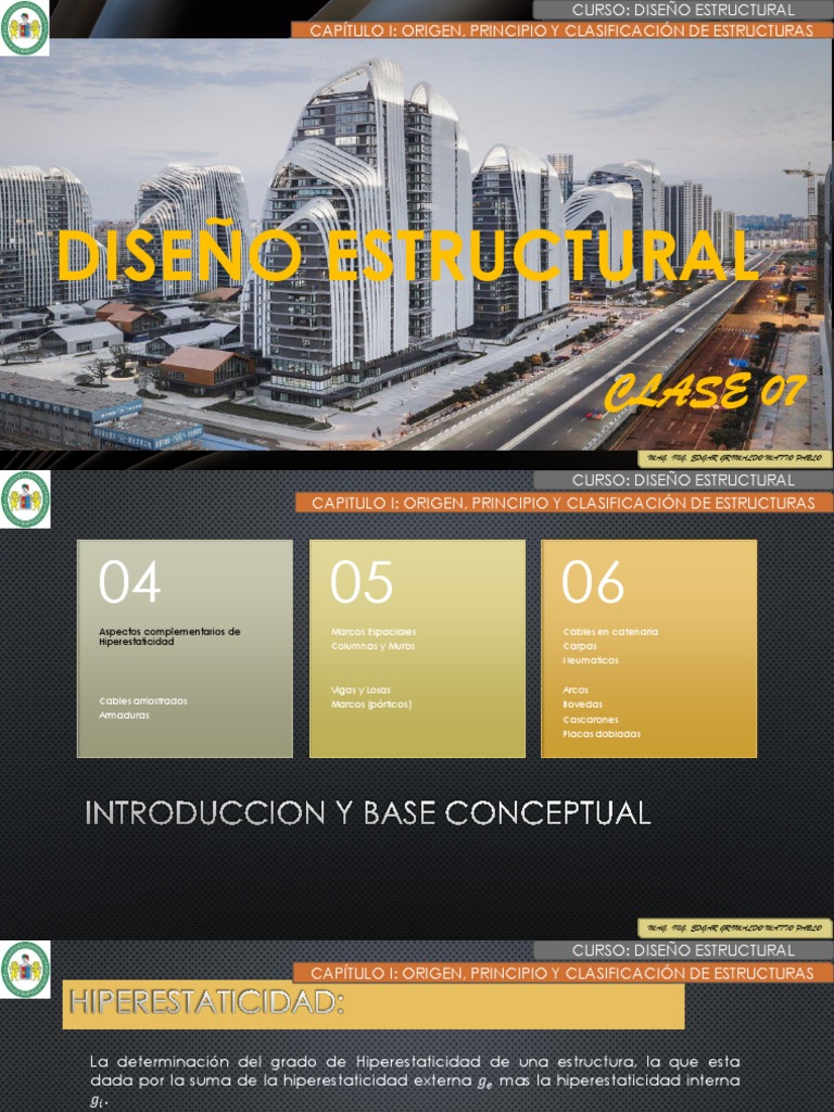 Sesion 7 Diseño Estructural | PDF | Ingeniero civil | Ingeniería ...