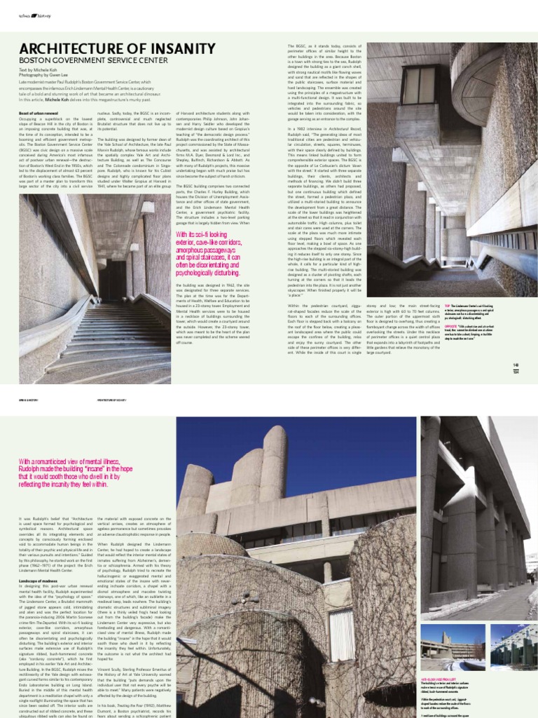 Architecture of the Lindemann Center | PDF | Stairs | Architectural Design
