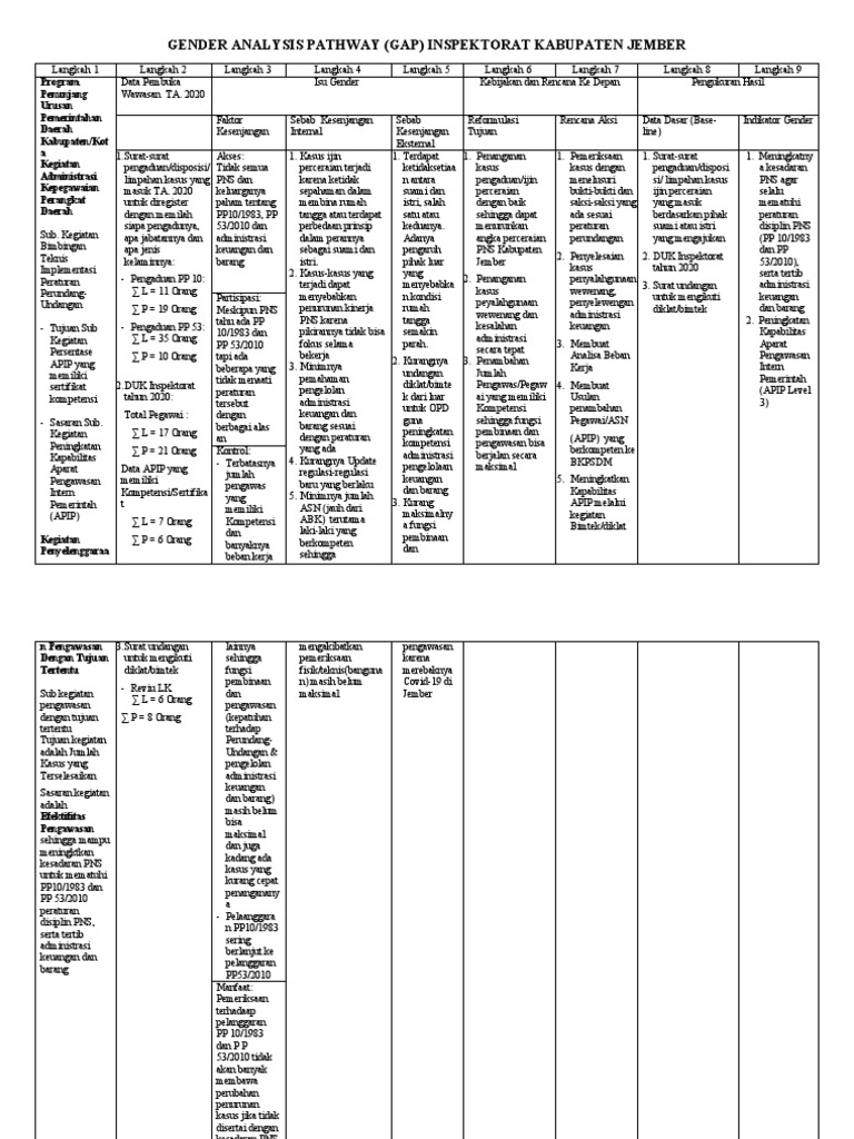 Gender Analysis Pathway | PDF