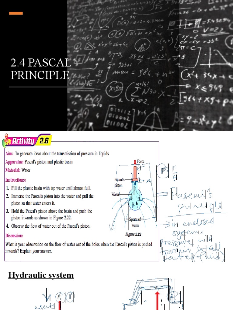 2.4 Pascal's Principle | PDF | Technology & Engineering