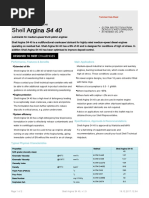 Shell Argina S2 40 TDS | PDF | Lubricant | Motor Oil