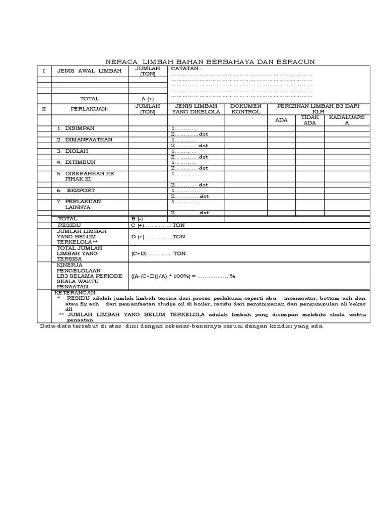 Contoh Logbook Dan Neraca | PDF