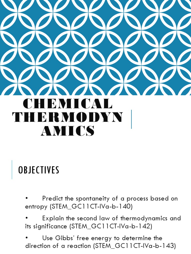 Chemical Thermodynamics | PDF | Entropy | Gibbs Free Energy