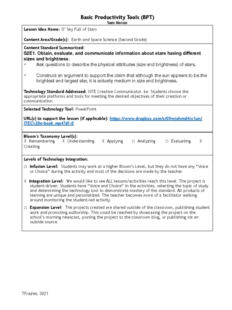 m5 Basic Productivity Tools Lesson Idea | PDF | Communication | Human Nature