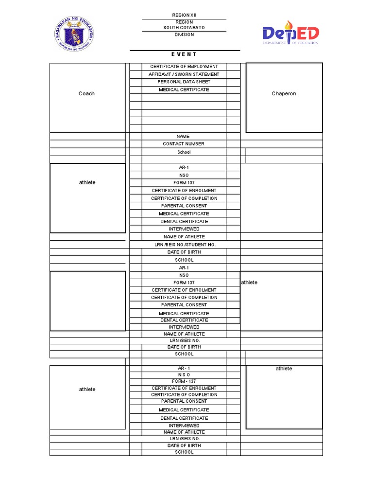 Athlete Gallery Submission Form | PDF