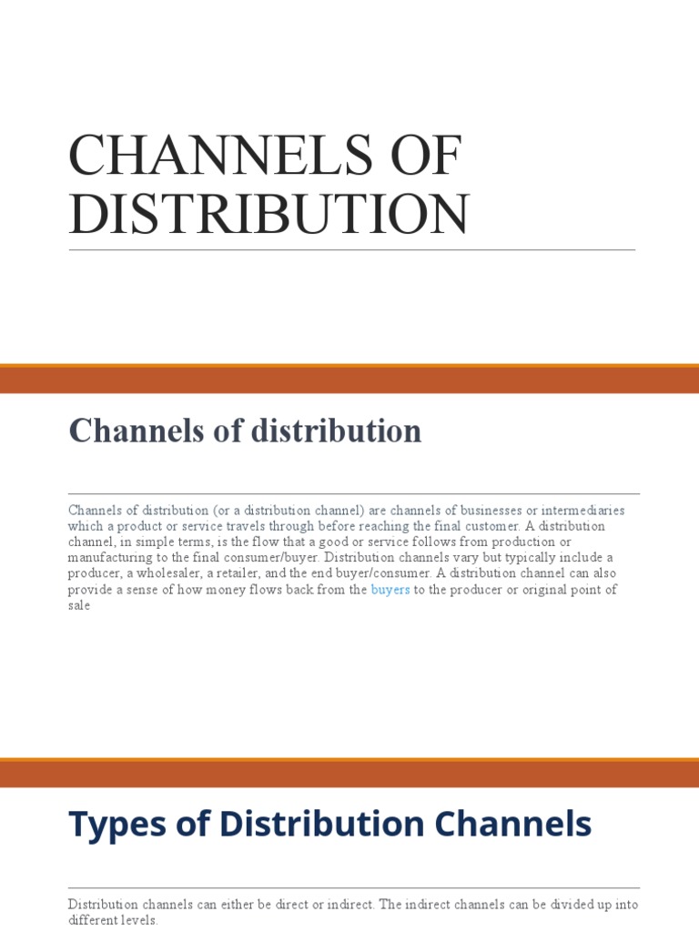Channels of Distribution SM t6 | PDF
