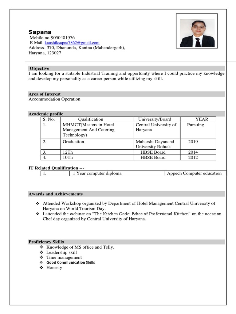 Sapna Resume | PDF