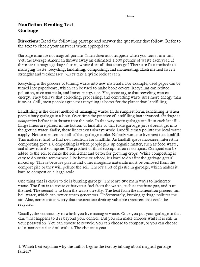 Waste Management Methods Explained | PDF | Landfill | Waste