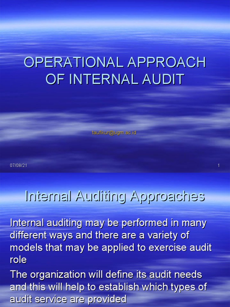 Sesi5 Internal Audit Approach | PDF | Internal Audit | Audit