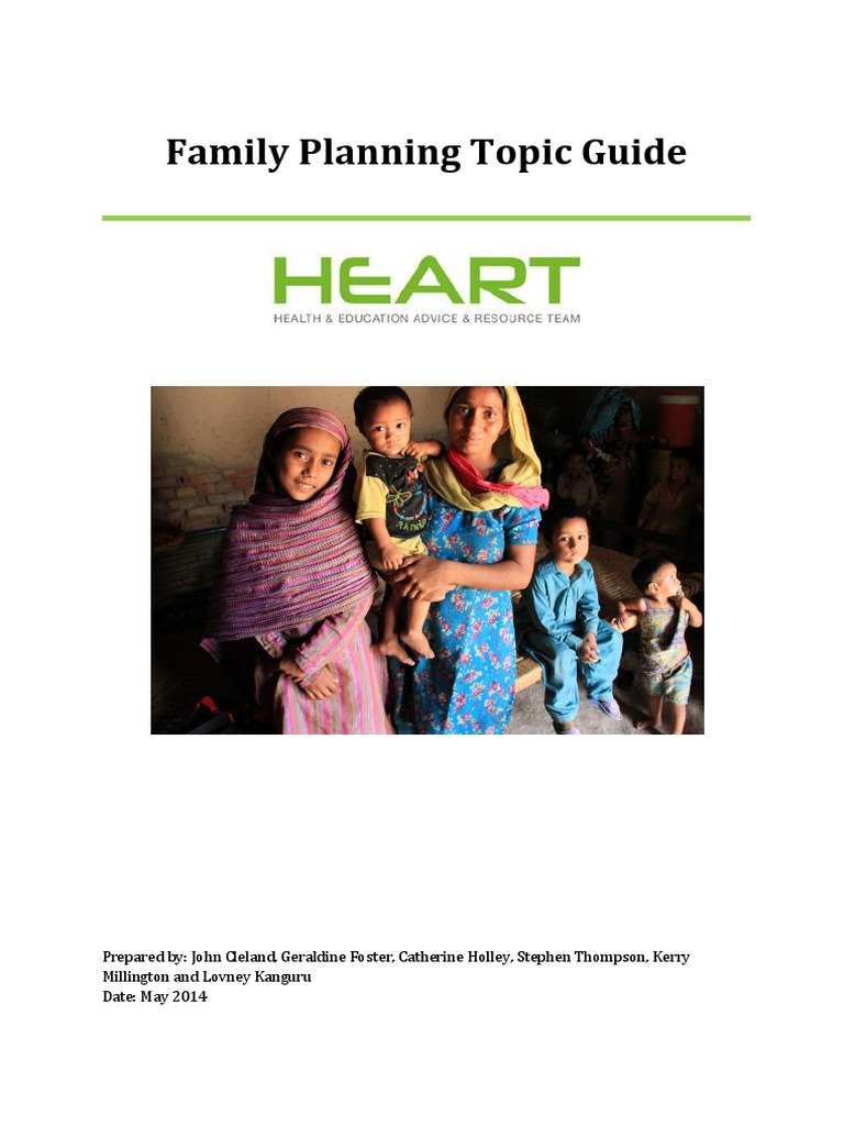 Family Planning Topic Guide | PDF | Family Planning | Birth Control