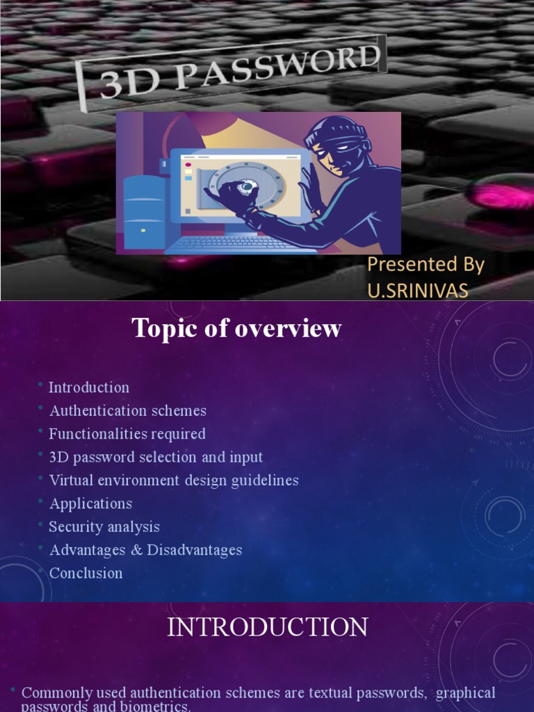 3d Password | PDF | Password | Authentication