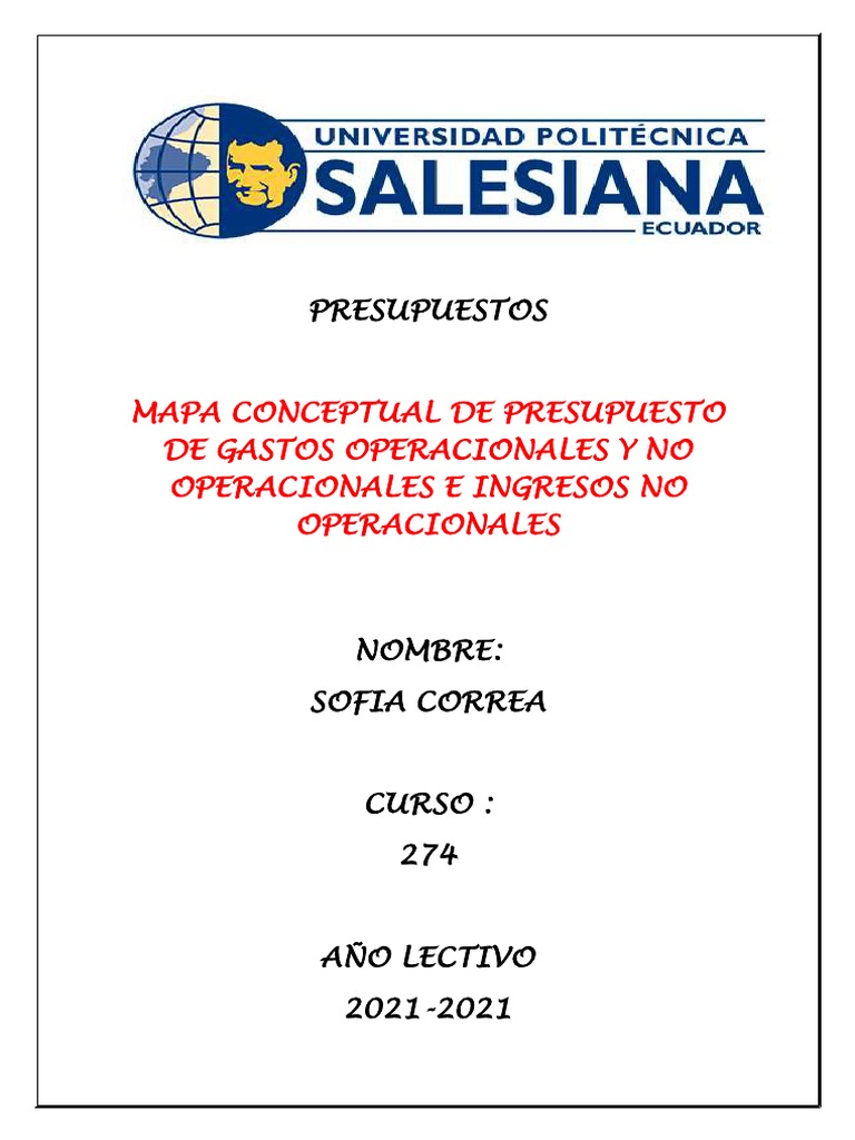 Mapa Conceptual - Sofia Correa | PDF | Presupuesto | Economias