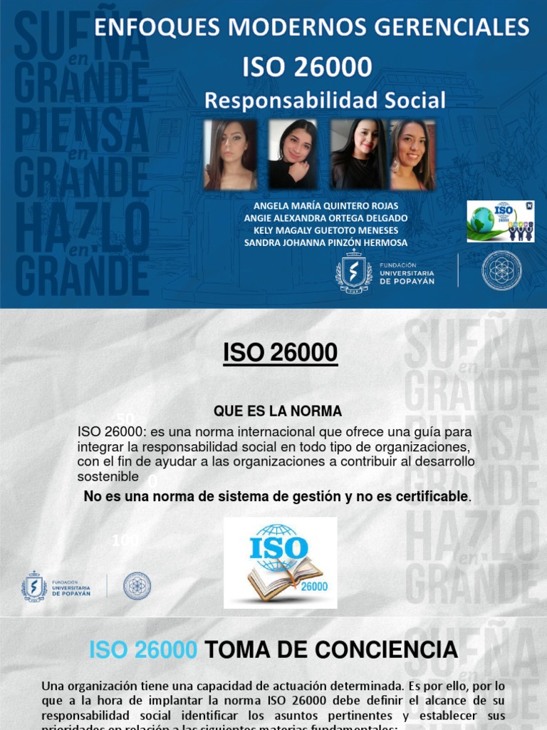 Guía sobre la norma ISO 26000 y RSE | PDF | Crecimiento personal y ...